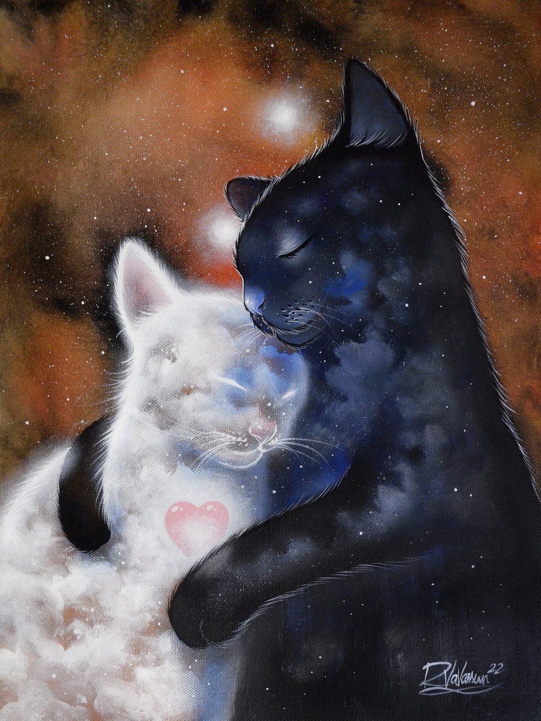 Orion Cats by Raphaël - Original Painting - Etsy