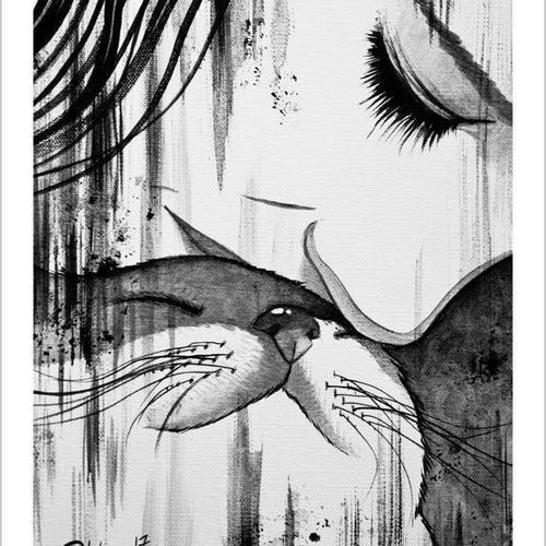 Angel Cat by Raphaël Original Painting - Etsy