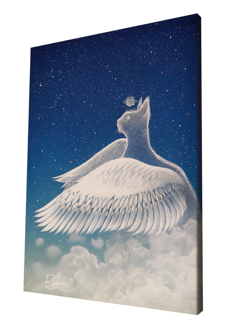 Angel Cat by Raphaël Original Painting - Etsy