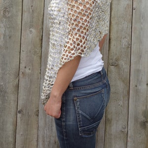 Crochet Pattern - Mermaid Poncho, Laced Shoulders Cover-up ...