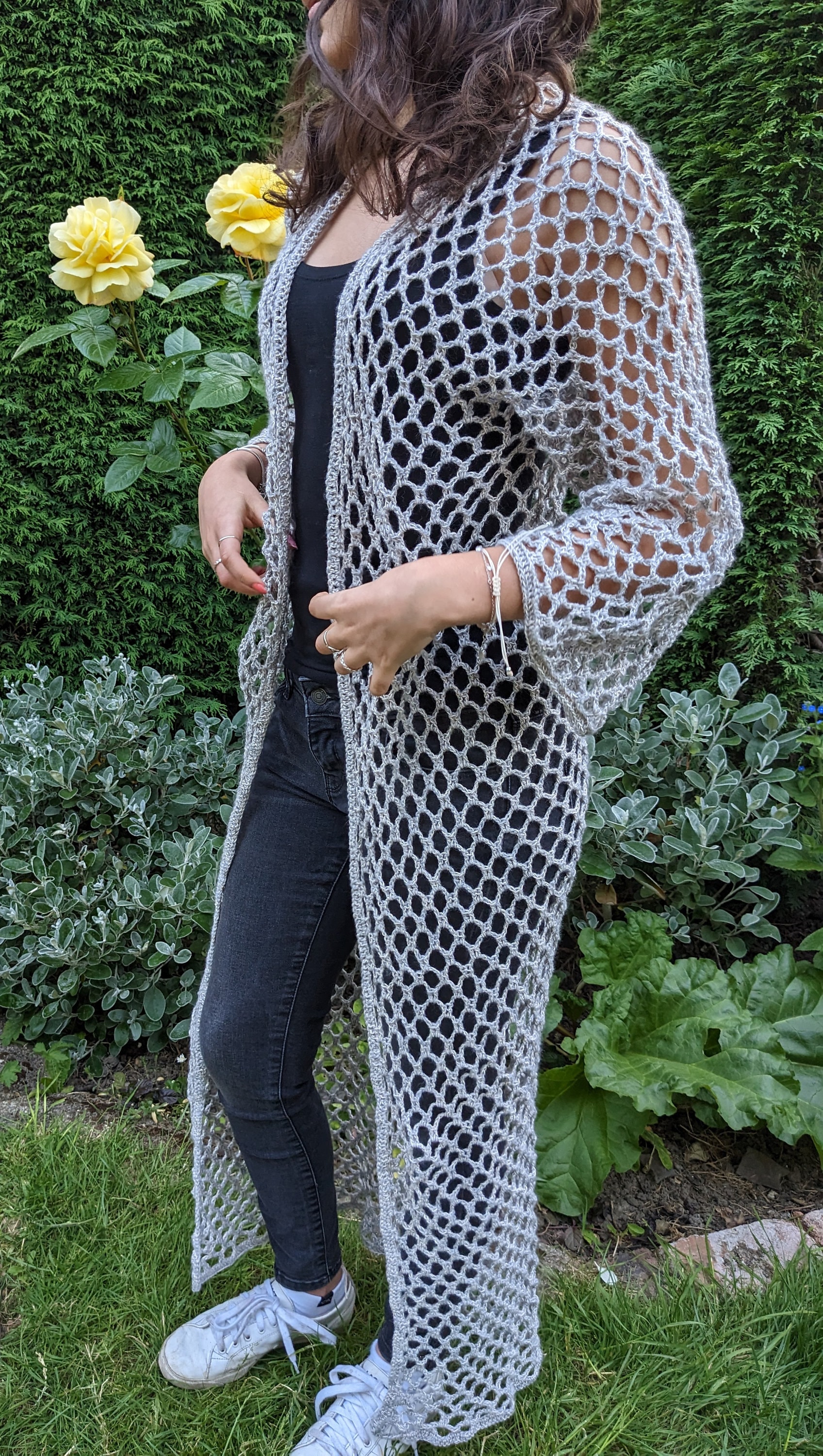 Crochet PATTERN Mermaid Long Cardi/ Boho Style Beach - Etsy