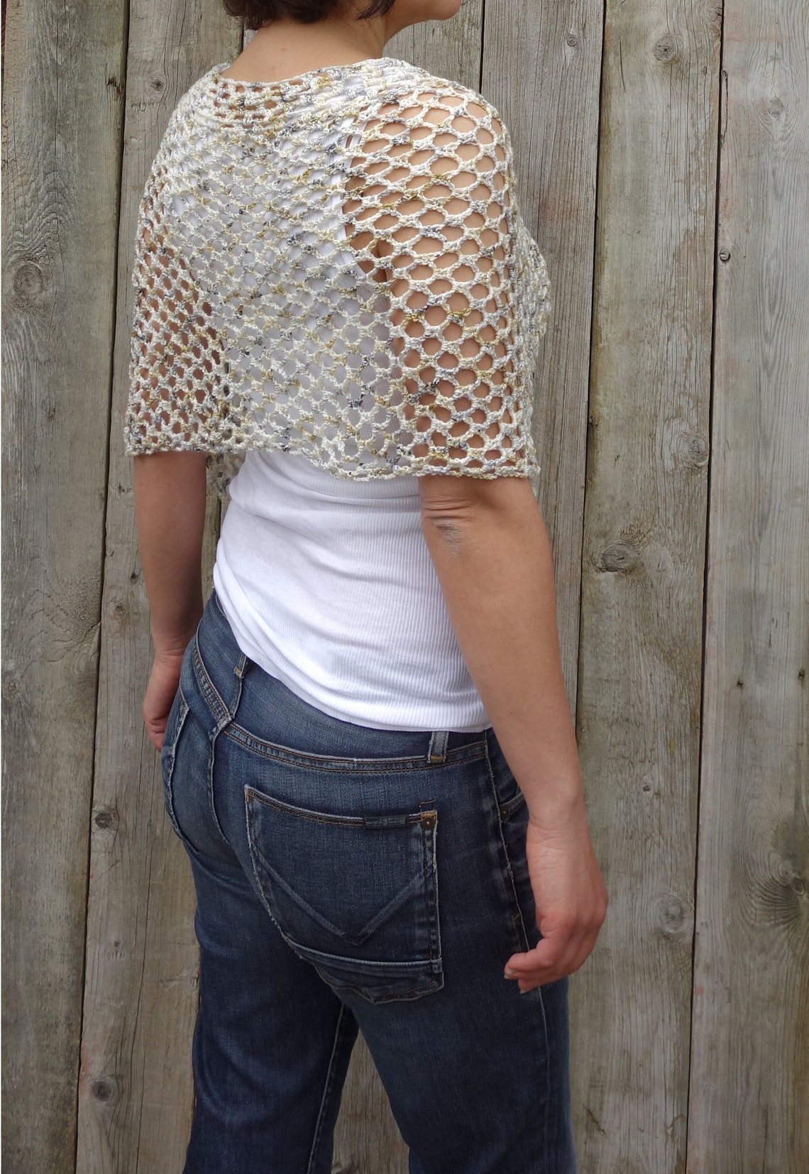 Crochet Pattern Mermaid Poncho, Laced Shoulders Cover-up, Asymmetrical ...