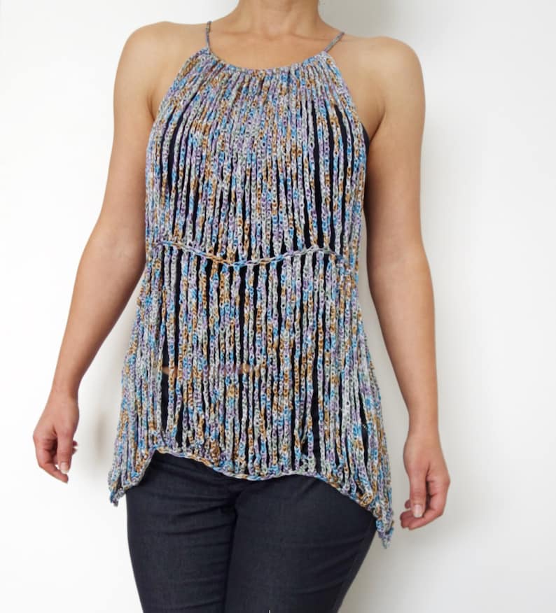 Crochet Pattern Body Chain Tank Top Body Necklace Jewelery - Etsy