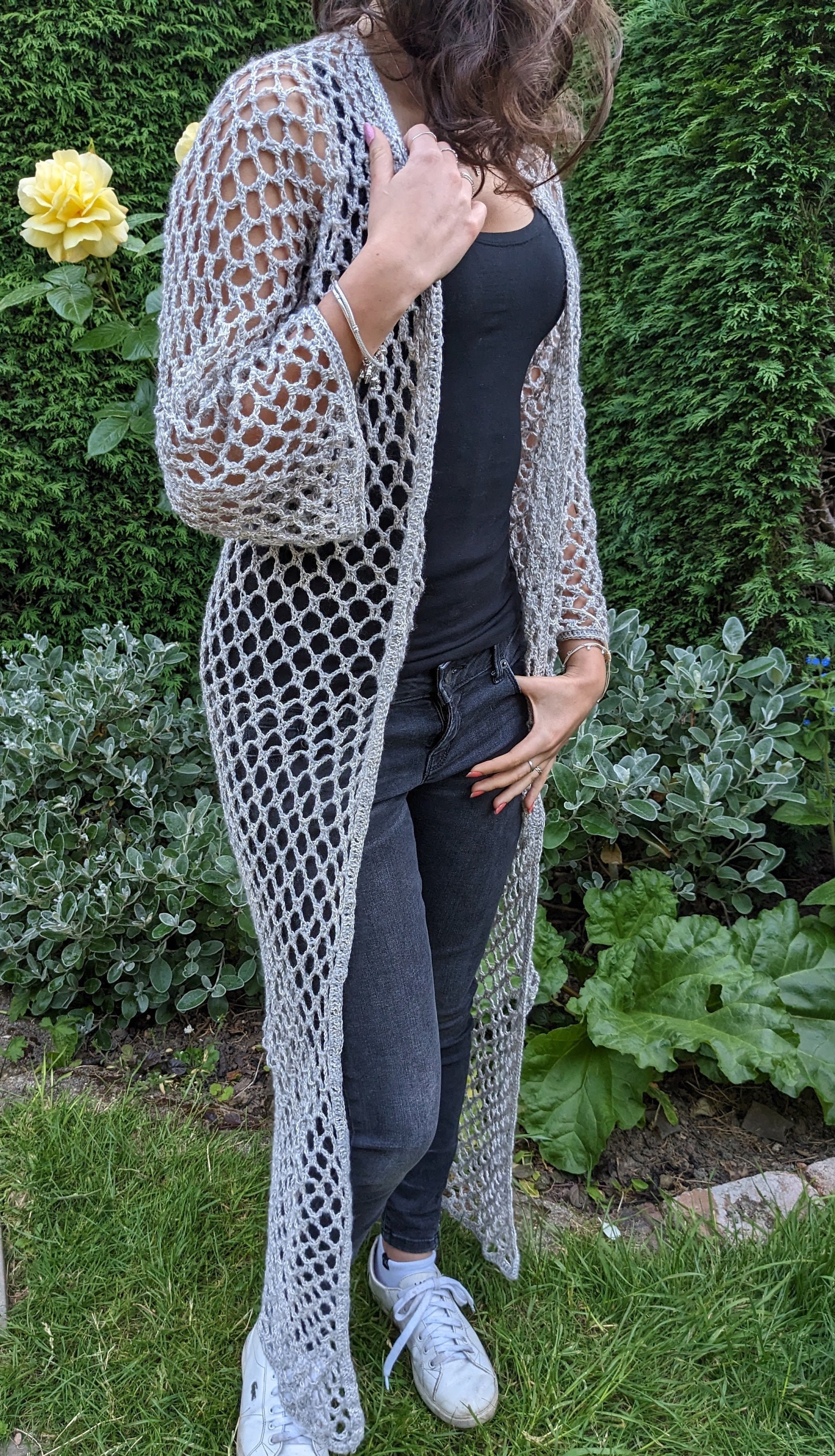 Crochet PATTERN Mermaid Long Cardi/ Boho Style Beach - Etsy
