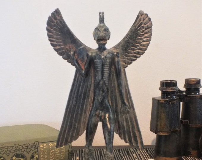 Pazuzu, Obsidian Finish, Low Base, Demon Sculpture, Historical Artefact ...