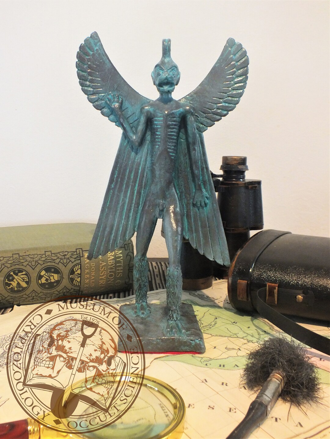 Pazuzu, Bronze Finish, Low Base, Demon Sculpture, Historical Artefact ...
