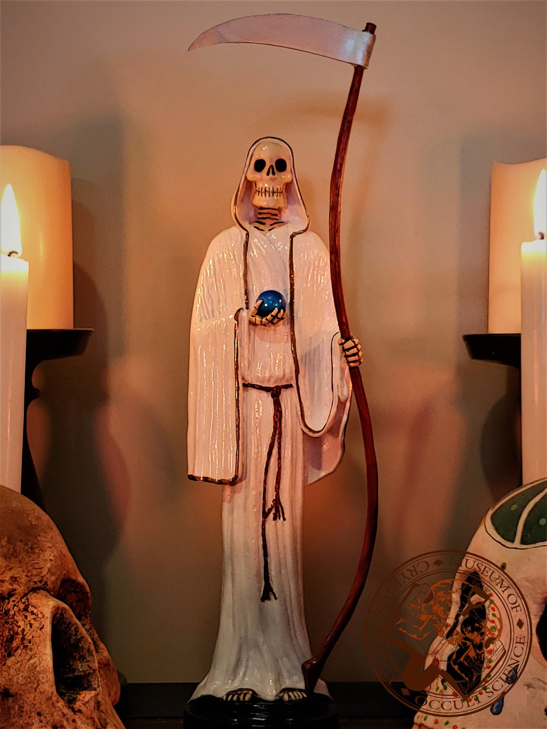 13.5 Inch, Santa Muerte, Folk Saint, Statue, Religious Idol, Mexico ...