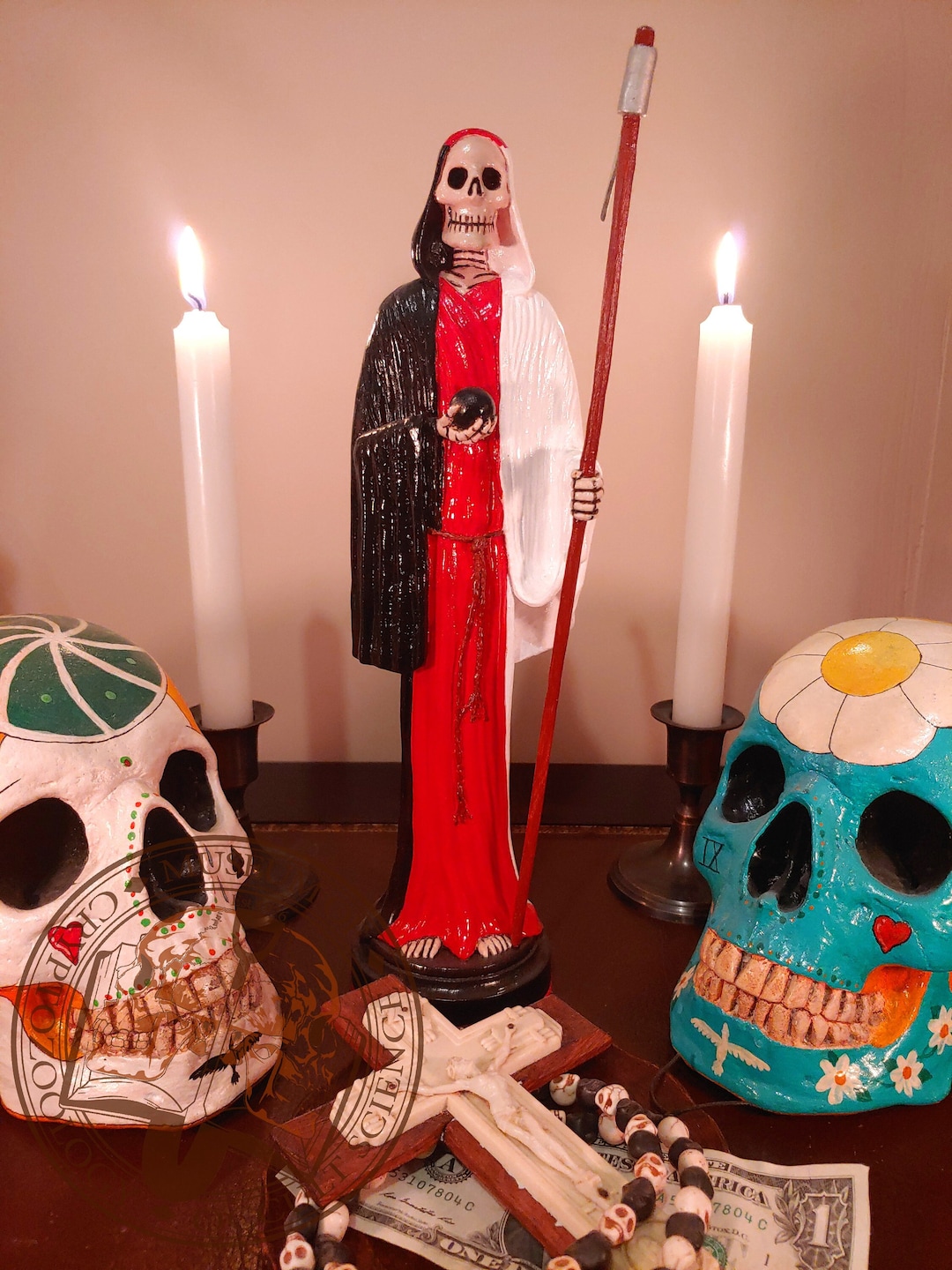 12.5 Inch, Santa Muerte, Folk Saint, Statue, Religious Idol, Mexico ...