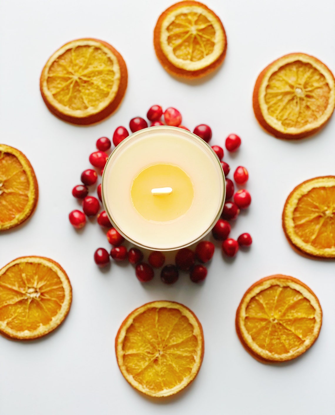 Cranberry Mandarin Candle Soy Wooden Wick Candle Holiday Candle - Etsy