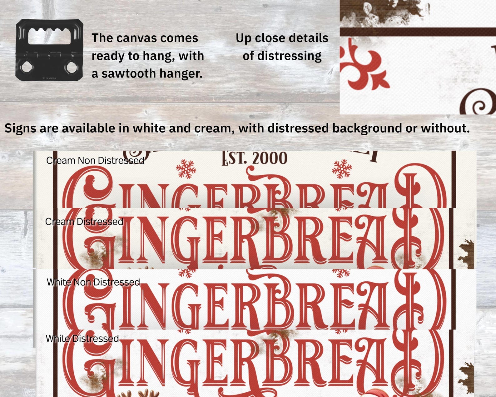 Personalized Gingerbread Cookie Sign, Grandma's Cookies Sign ...