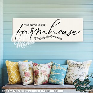 Farmhouse Sign, Family Custom Wall Decor, Vintage Farmhouse Canvas Art ...