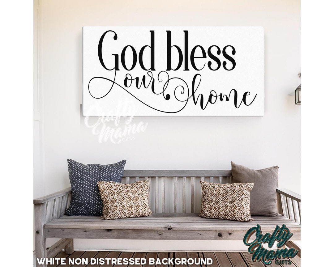 Farmhouse Sign, Christian Custom Wall Decor, Prayer Farmhouse Blessing ...