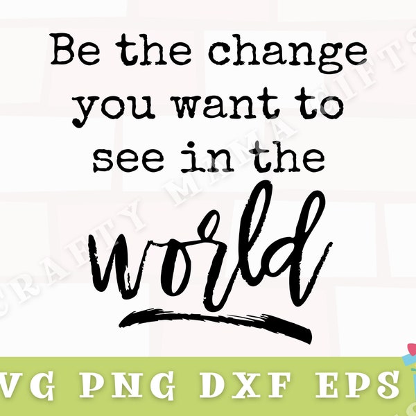 Be the Change You - Etsy