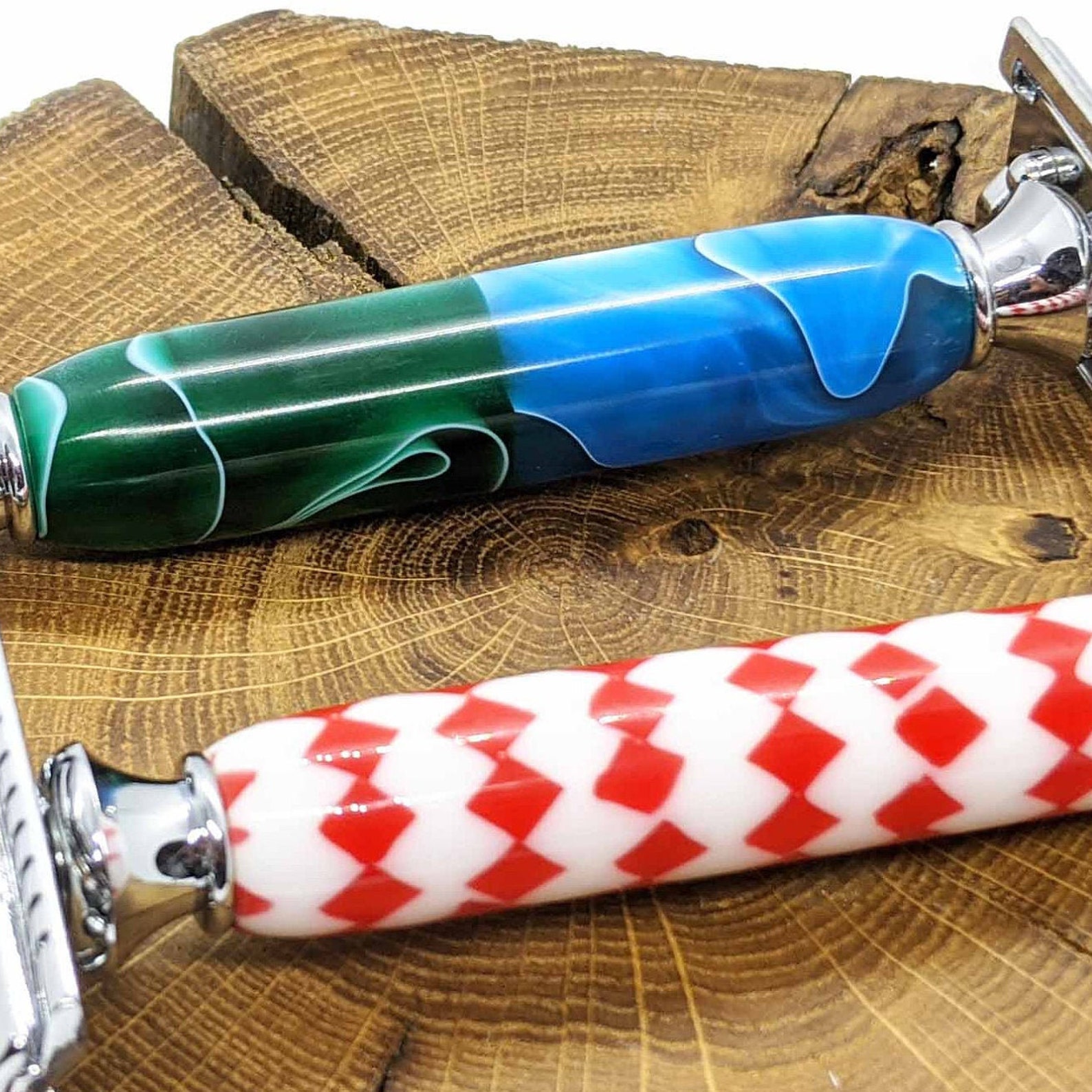 Unique acrylic safety razors. A perfect shaving gift for him. | Etsy