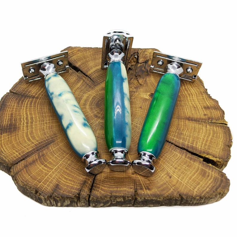 Multicolored Acrylic Safety Razors. A Wonderful Fathers Day - Etsy UK