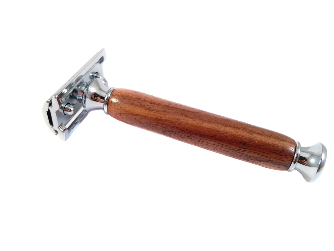 Irish Walnut Wood Handmade Razor Wooden Gift for Men. - Etsy