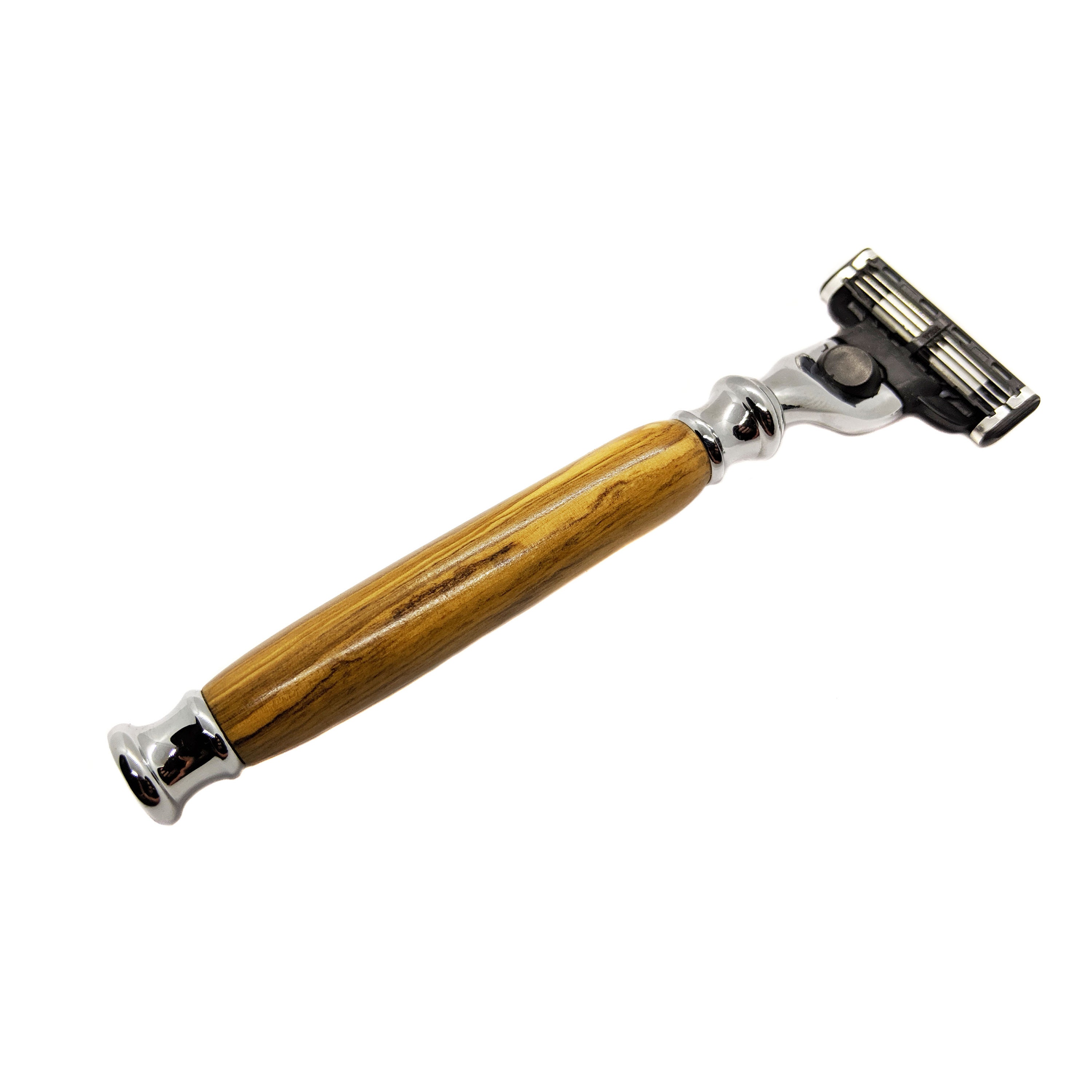 Personalized Razor in Bethlehem Olive Wood. 5th Anniversary | Etsy