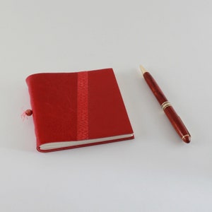 Small Orange-red Personal Diary #1 - Leather Diary - Leather Travel ...