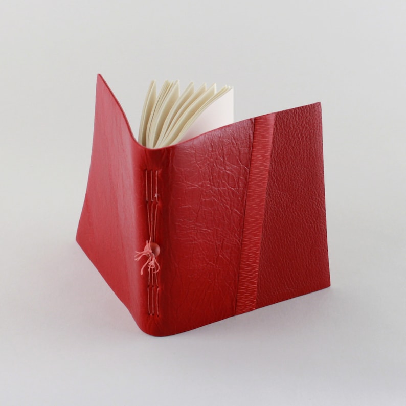 Small Orange-red Personal Diary #1 - Leather Diary - Leather Travel ...