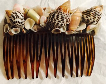 Shell hair comb | Etsy