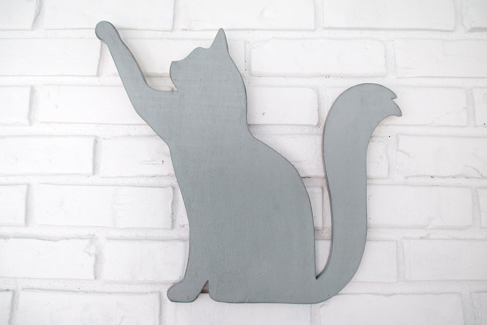 Rustic Cat Wood Cat Decor Kitten Wall Art 5502G - Etsy