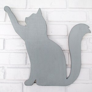 Rustic Cat Wood Cat Decor Kitten Wall Art 5502G - Etsy