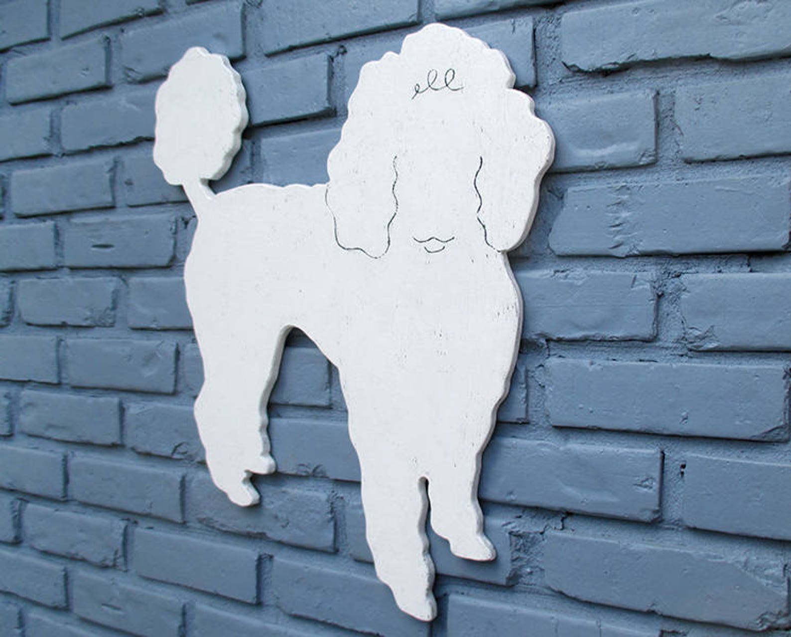 Poodle Wooden Sign Rustic Vintage Dog Wall Art Poodle Home - Etsy