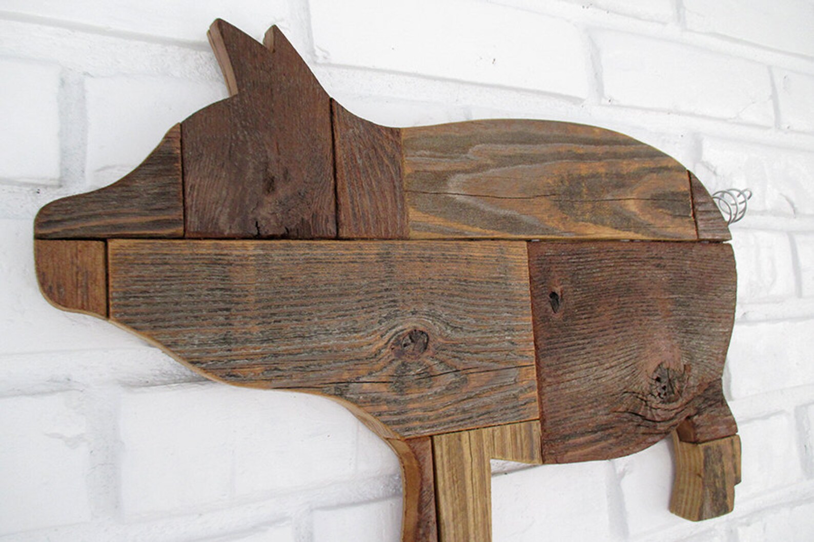 Rustic Wooden Pig Sign Wall Decor Reclaimed Wood Pig Country | Etsy