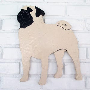 Pug Rustic Wood Dogs Sign Pug Wall Art #5038 - Etsy