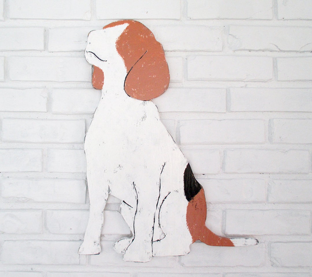 Beagle Rustic Wood Dog Sign Fox Hound Home Decor Dog Wall Art 5024 - Etsy
