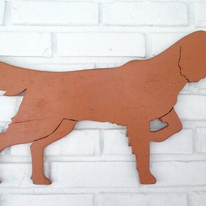Setter Rustic Wood Dog Sign Irish Setter Wall Art 5047 - Etsy