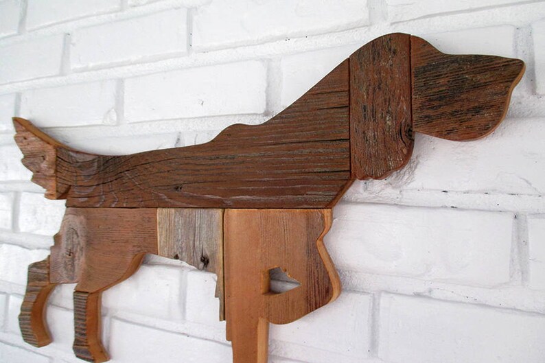 Setter Rustic Wood Dog Sign Reclaimed Wood Setter Wall Art | Etsy