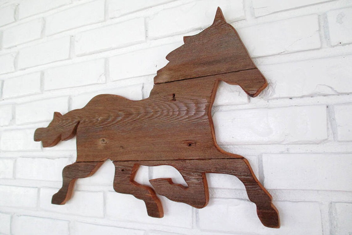 Rustic Horse Sign Wall Decor Wood Horse Weathervane Farm - Etsy