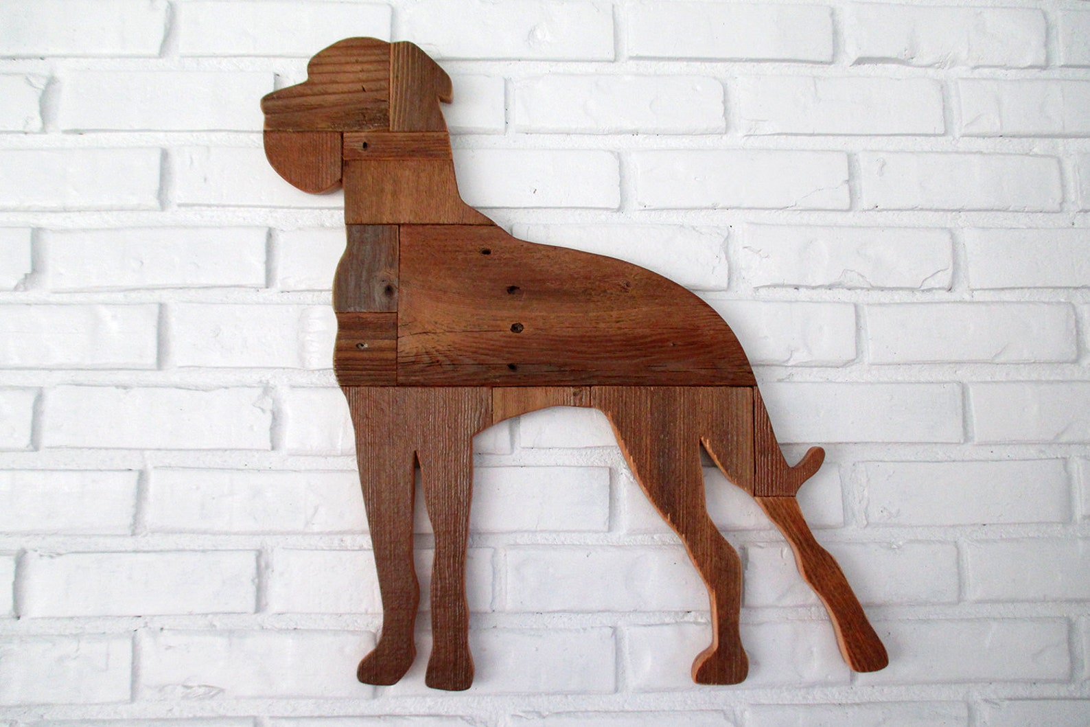 Rustic Great Dane Reclaimed Wood Dog Sign Great Danes Wood Folk Art ...