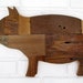 Rustic Wooden Pig Sign Wall Decor Reclaimed Wood Pig Country - Etsy