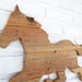 Rustic Horse Sign Wall Decor Wood Horse Weathervane Farm Country Wall ...