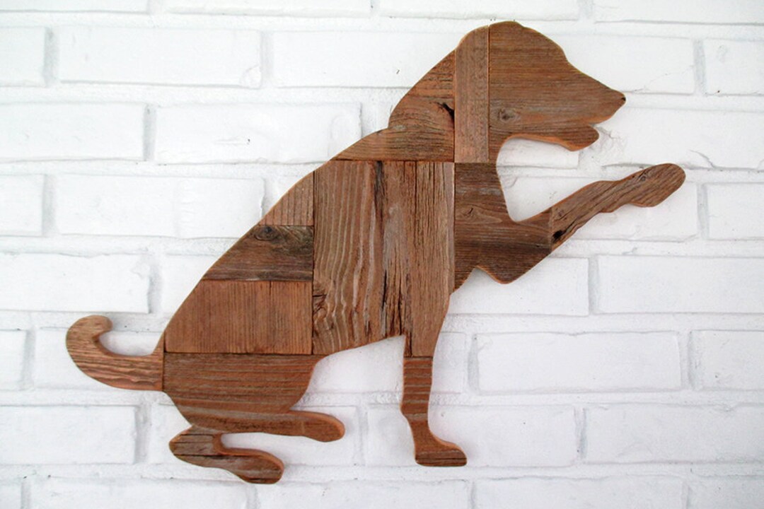 Jack Russell Terrier Rustic Wood Dog Decor Sign Reclaimed Wood Mutt Dog ...
