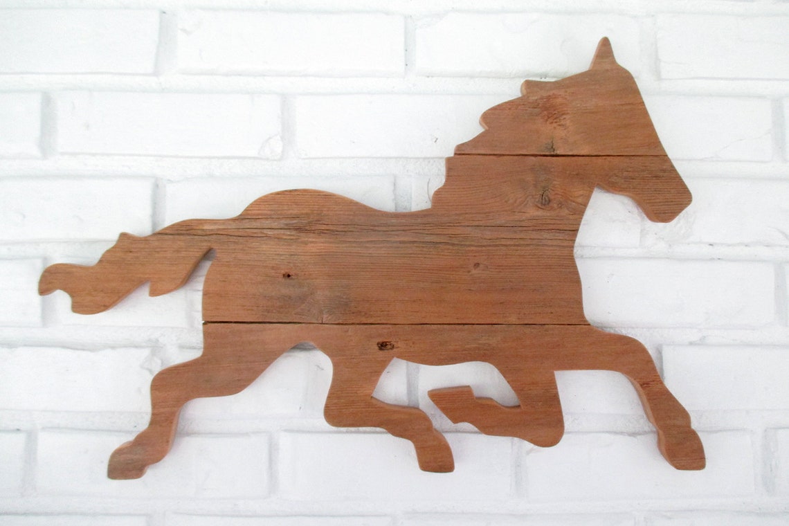 Rustic Horse Sign Wall Decor Wood Horse Weathervane Farm | Etsy