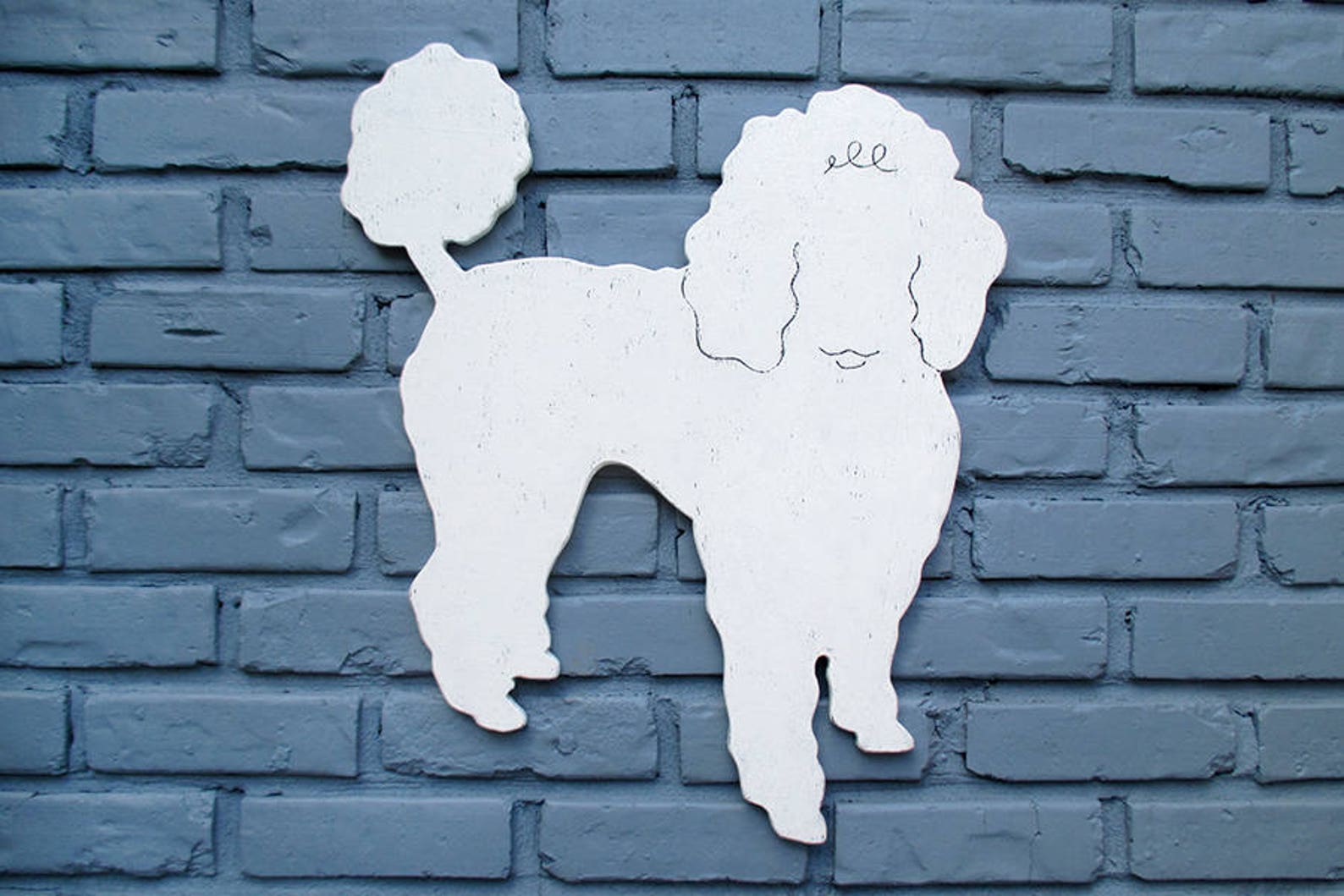 Poodle Wooden Sign Rustic Vintage Dog Wall Art Poodle Home - Etsy