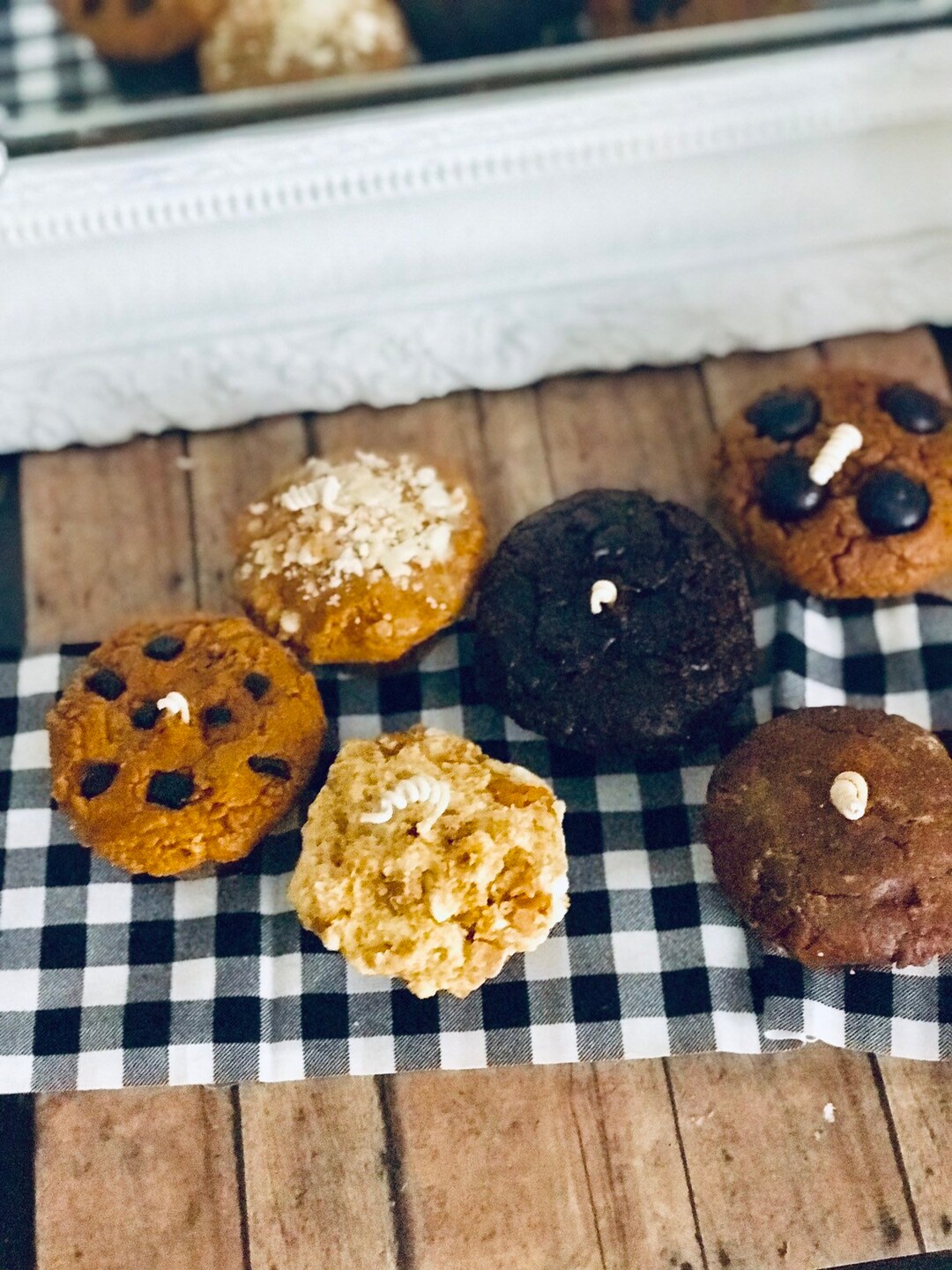 JUMBO Muffins, Muffin Candles, Fake Muffins, Gingerbread Candles ...