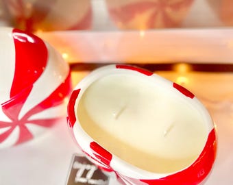 Peppermint Candy Candle Tin - Etsy