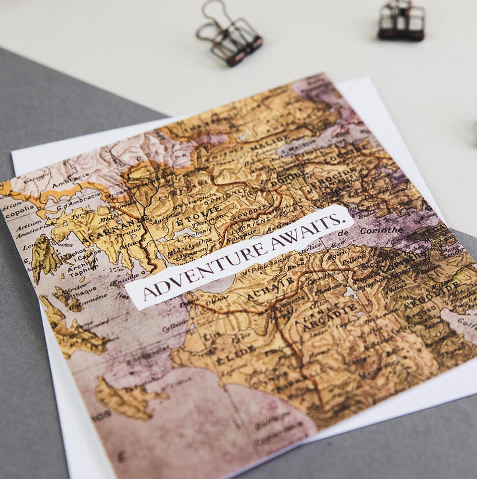 Adventure Awaits Graduation Card New Job Card Good Luck | Etsy UK