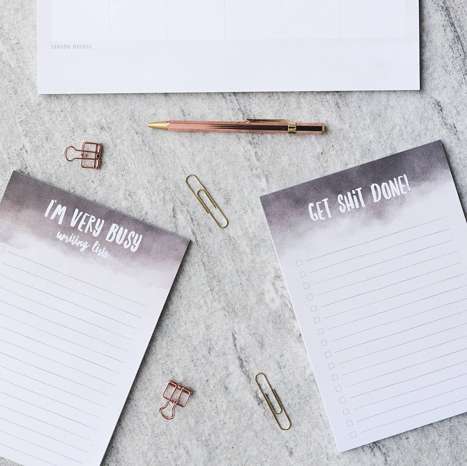 A5 Notepad Daily Planner to Do List Desk Pad to Do | Etsy