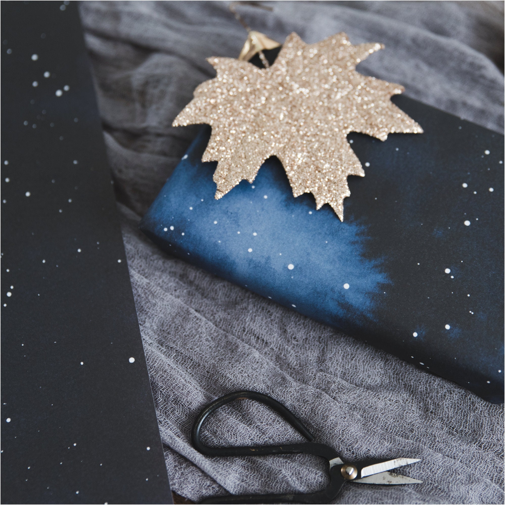 Night Sky Christmas Wrapping Paper Christmas Gift Wrap | Etsy UK