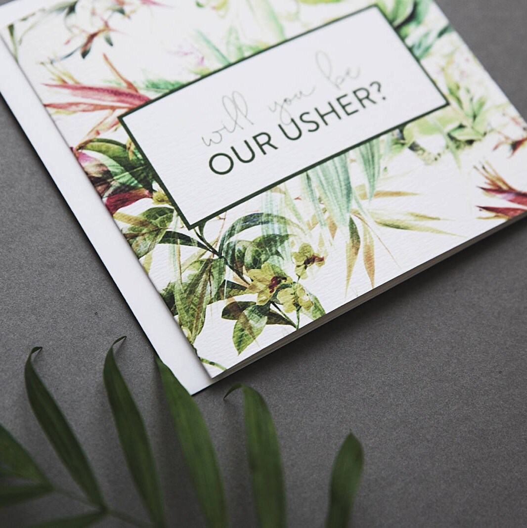Will You Be Our Usher Card Usher Proposal Card Usher Ask - Etsy