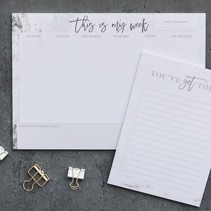 Weekly Planner Daily Planner Student Planner Meal Planner Weekly ...