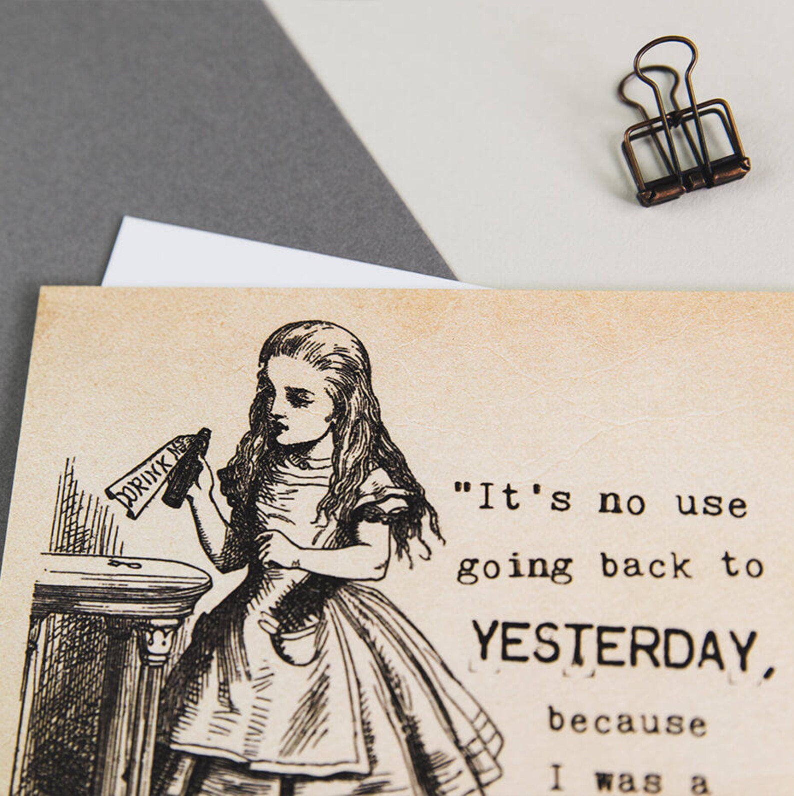 Sympathy Card Grieving Alice in Wonderland Grief Cards - Etsy