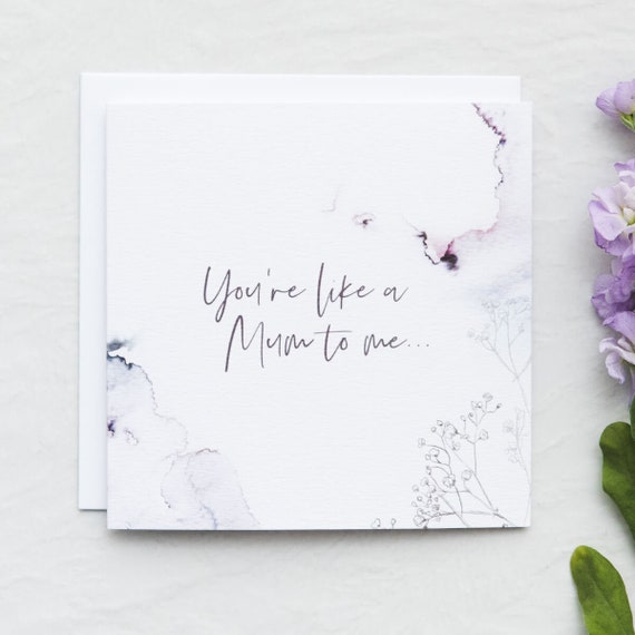 You're Like A Mum To Me Step Mum Mother's Day Card | Etsy