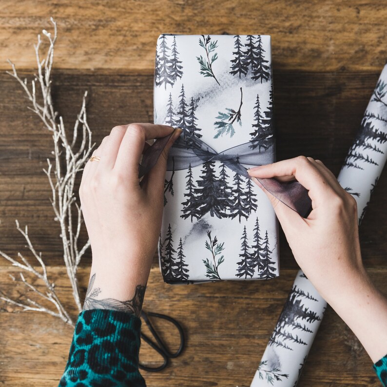 Christmas Wrapping Paper Set Christmas Gift Wrap Set | Etsy