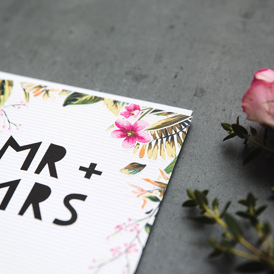Mr and Mrs Wedding Card Congratulations Card Wedding Day | Etsy
